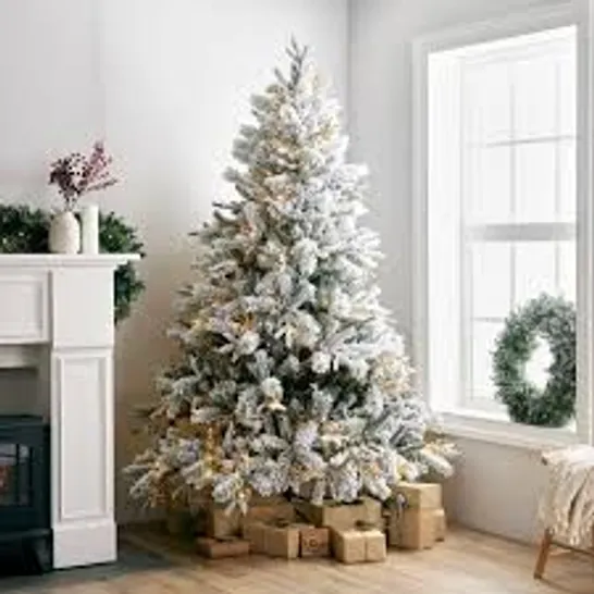 Lot 3110: SARA BY SARA DAVIES PRE LIT WINTERLUXE FIR CHRISTMAS TREE ...