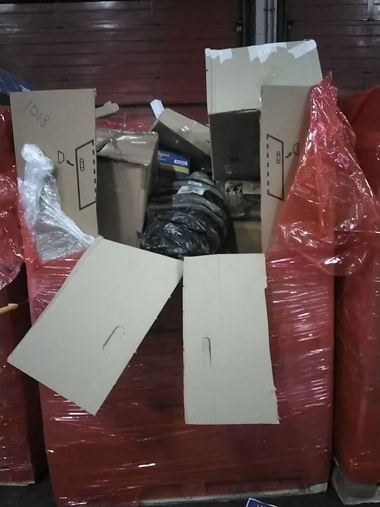 Lot 1018: PALLET OF HOUSEHOLD ITEMS TO INCLUDE STEAM CLEANER, JAZZ ...