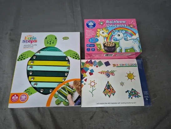 Lot 3018: LOT OF 3 ASSORTED KIDS ACTIVITIES TO INCLUDE TURTLE XYLOPHONE ...