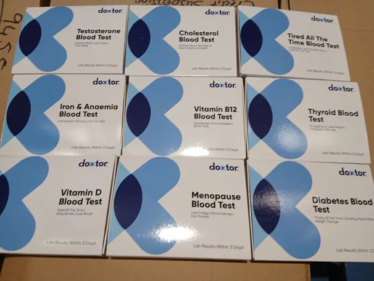 Lot 9001: PALLET OF APPROXIMATELY 200 ASSORTED DOXTOR BLOOD TESTING ...