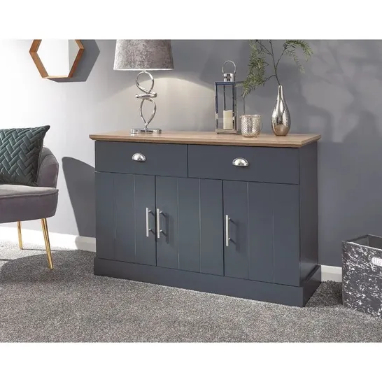 Lot 751: BOXED BRIELLE 117cm SIDEBOARD - SLATE BLUE (2 BOXES) - 5016150 ...