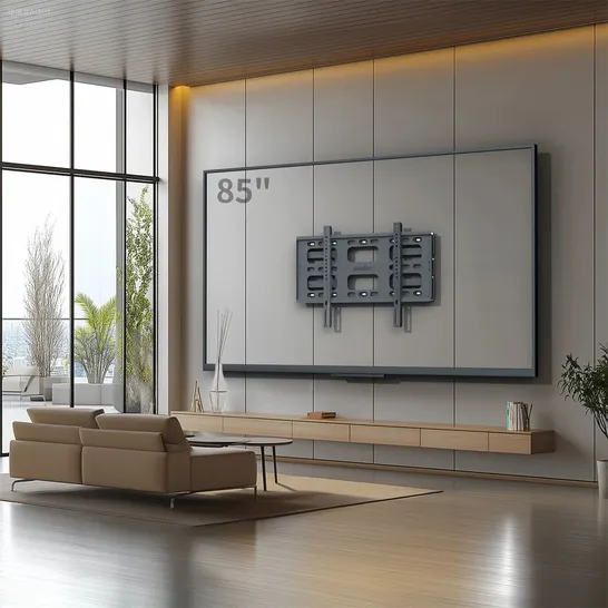 Lot 3359: BOXED TV WALL MOUNT FOR 40-85 INCH LED LCD, SWIVELS TILTS ...