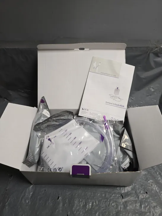 Lot 4604: BOXED QUFORA IRRISEDO KLICK TRANSANAL IRRIGATION CATHETER SET ...