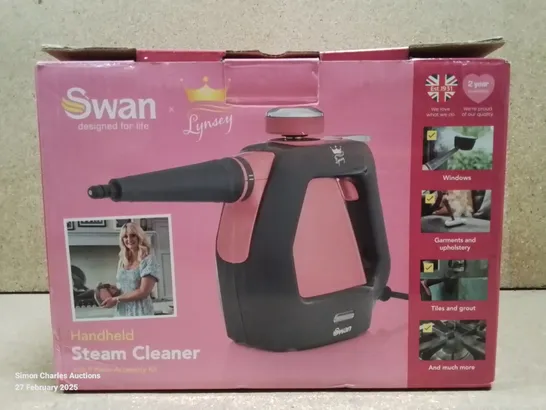 Lot 5077: SWAN HANDHELD STEAM CLEANER, PINK - 5071154 | Simon Charles ...