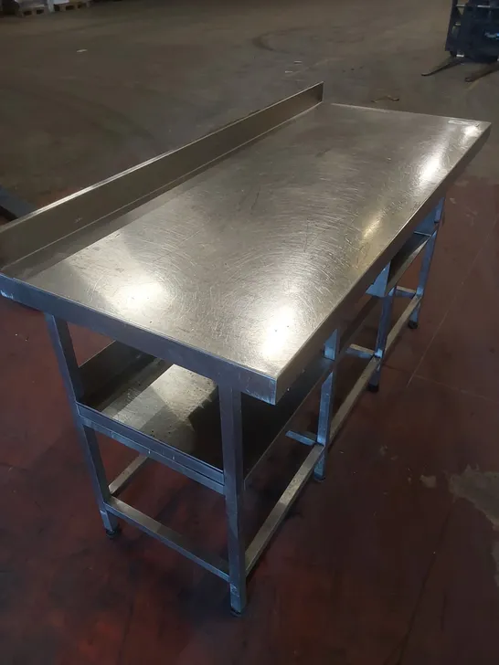 Lot 2074: COMMERCIAL STAINLESS STEEL KITCHEN PREP COUNTER - 4948844 ...