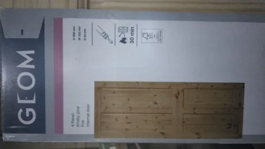 Lot 319: BRAND NEW GEOM 4 PANEL KNOTTY PINE FIRE INTERNAL DOOR ...