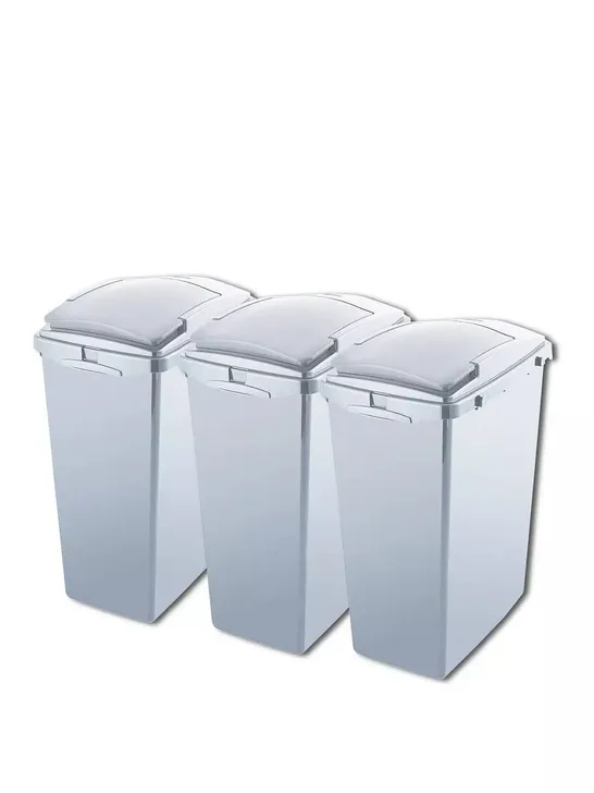 Lot 5814: ADDIS SET OF RECYCLING 100% RECYCLED PLASTIC WASTE BINS ...