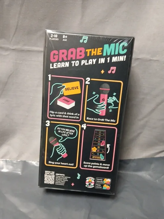 Lot 9072: SEALED GRAB THE MIC KARAOKE PARTY GAME - FOAM MIC INCLUDED, 2 ...