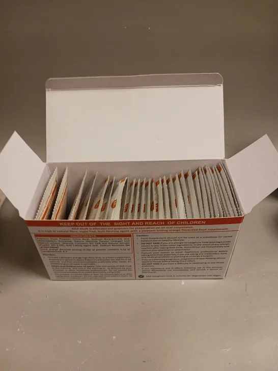 Lot 4565: BOXED AAA ISPAGHULA HUSK EFFERVESCENT GRANULES SACHETS ...