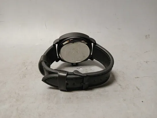 Lot 8676: FRANK SCHMIDT WATCH LARGE BLACK CASE WITH PILOT DIAL WATCH ...