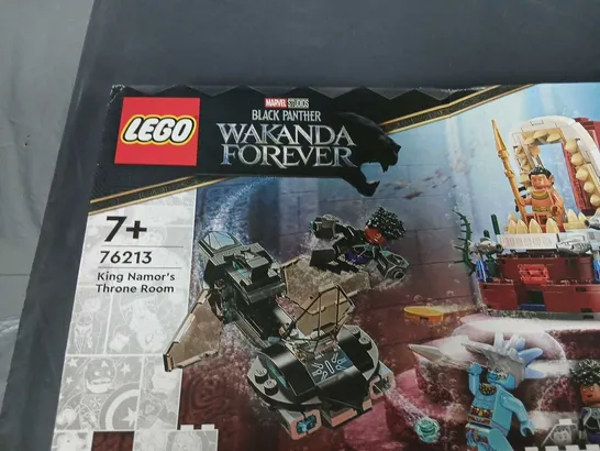 Lot 118: LEGO MARVEL WAKANDA FOREVER 76213 KING NAMOR'S THRONE ROOM ...