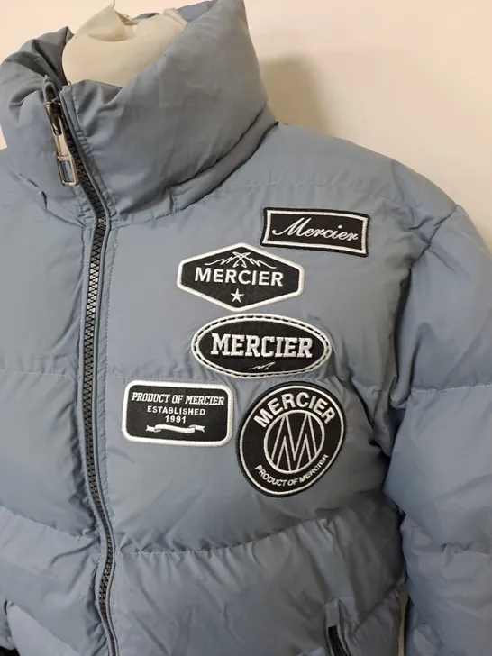 Lot 4128: MERCIER LOGO PADDED COAT SIZE M - 4642688 | Simon Charles ...