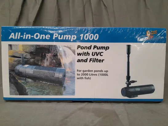 Lot 8045: BOXED POND HERO ALL-IN-ONE PUMP 1000 POND PUMP WITH UVC AND ...