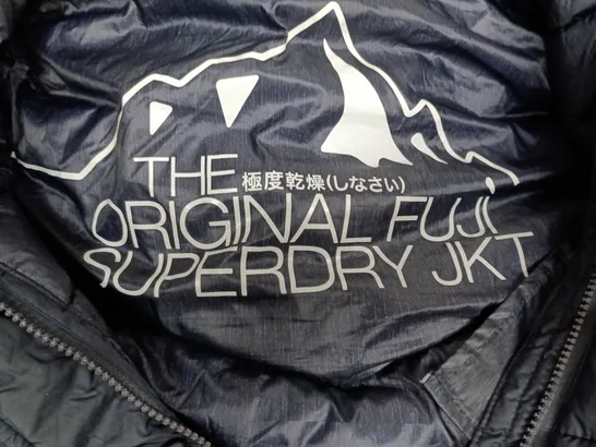 Lot 720: SUPERDRY THE ORIGINAL FUJI JKT – NAVY PUFFER WITH FUR HOOD ...