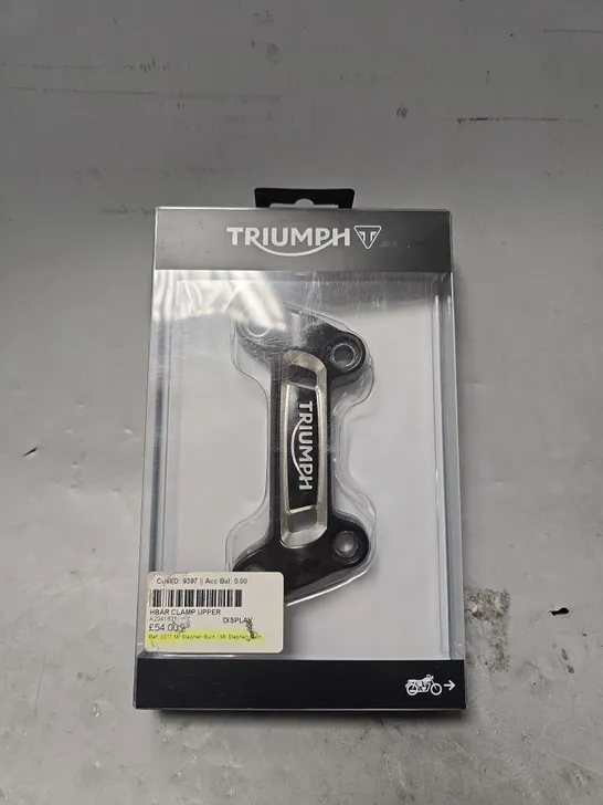 Lot 6024: BOXED TRIUMPH HANDLEBAR CLAMP UPPER - 5291331 | Simon Charles ...