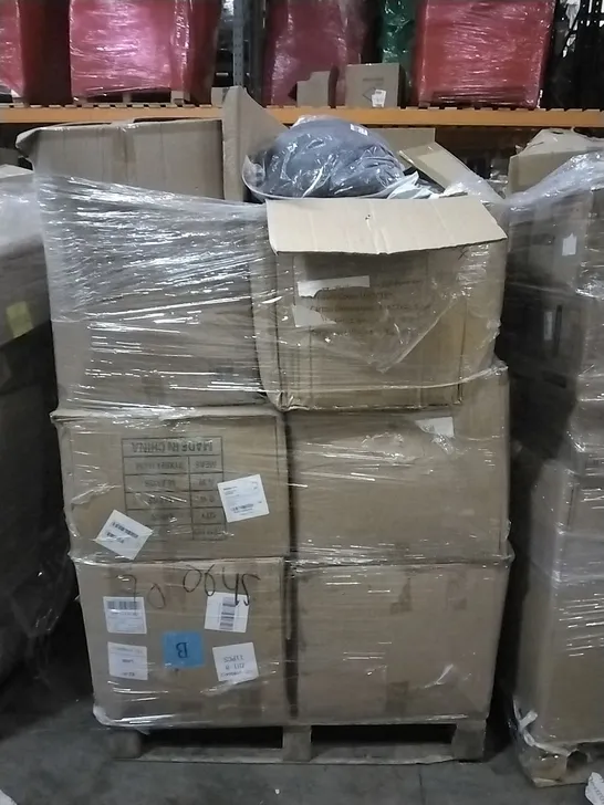 Lot 1704: PALLET OF HOUSEHOLD ITEMS TO INCLUDE BAGGED PUFFER JACKETS ...