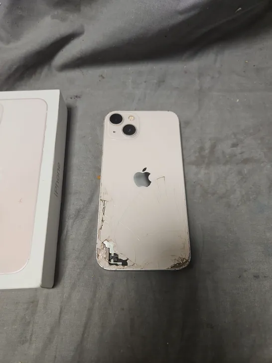 Lot 1424: APPLE IPHONE 13 – BOXED, DAMAGED (REAR GLASS CRACKED ...