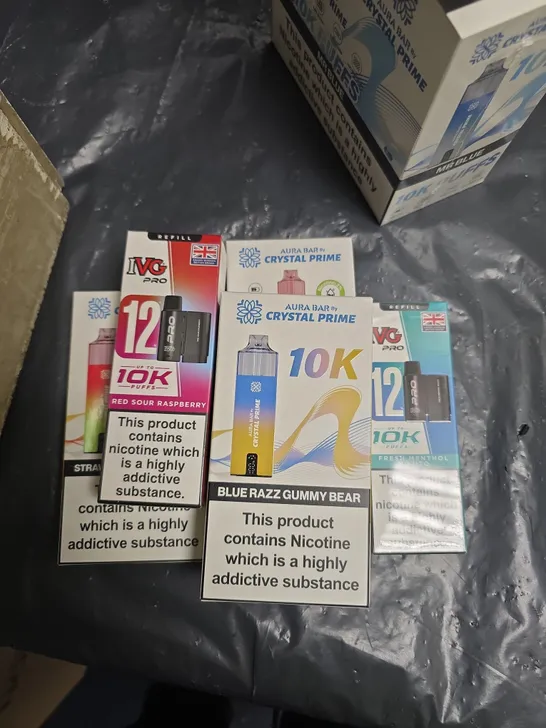 Lot 973: AURA BAR BY CRYSTAL PRIME 10K PUFFS DISPOSABLE VAPE LOT ...
