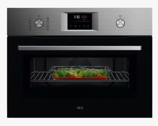 Lot 85: AEG OK6NK40M BUILT IN 6000 COMBIQUICK MICROWAVE AND BUILT-IN ...