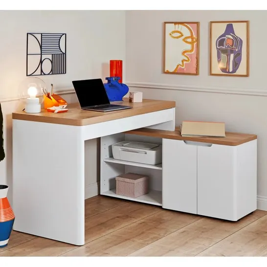 Lot 245: BOXED GALKHAI L-SHAPED EXECUTIVE DESK. - 5095513 | Simon ...