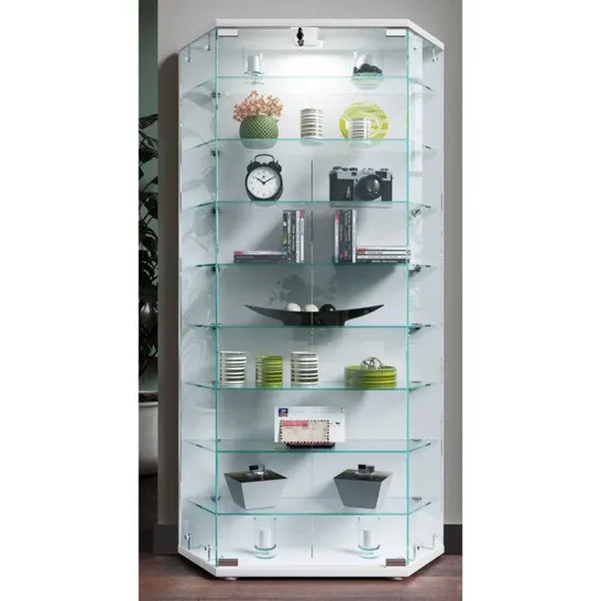 Lot 307: BOXED CENDRA DISPLAY CABINET, EXTRA LARGE - WHITE (1 BOX ...
