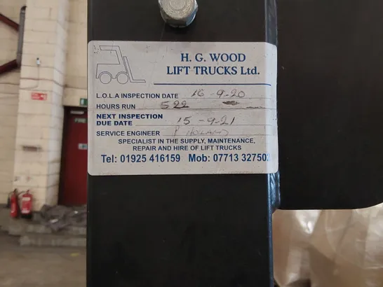 Lot 1: ROBUR SBC XT 2512 STACKER/REACHER - 5167347 | Simon Charles ...