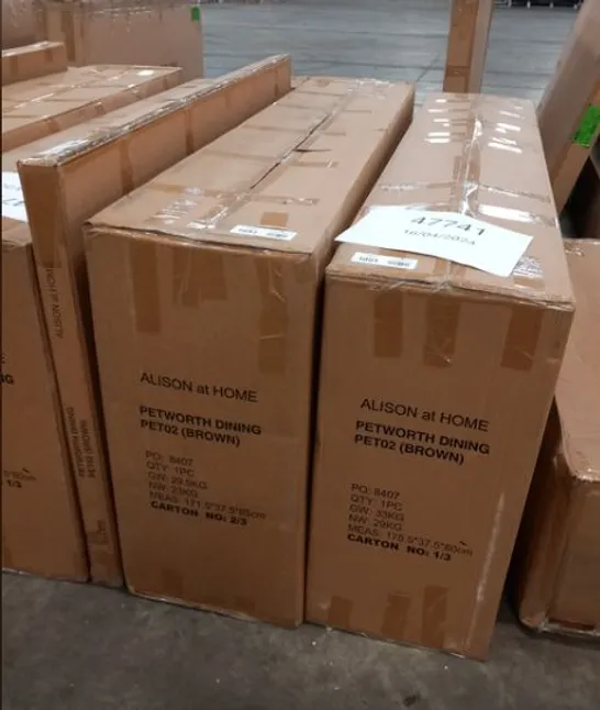 Lot 141: BRAND NEW BOXED ALISON AT HOME PETWORTH BROWN RATTAN DINING ...