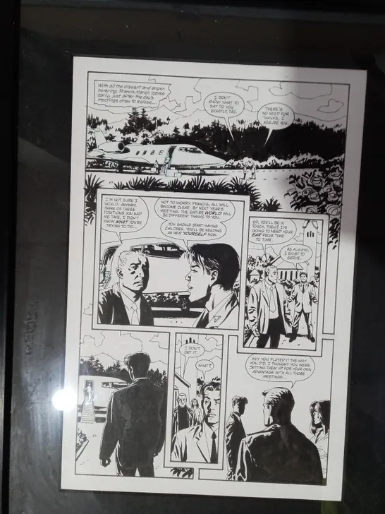 Lot 6092: FRAMED AND MOUNTABLE COLLECTIBLE COMIC STRIP ARTWORK ...