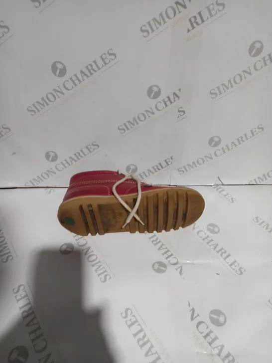 Lot 6295: UNBOXED PAIR OF RED KICKERS EUR 39 - 4458956 | Simon Charles ...