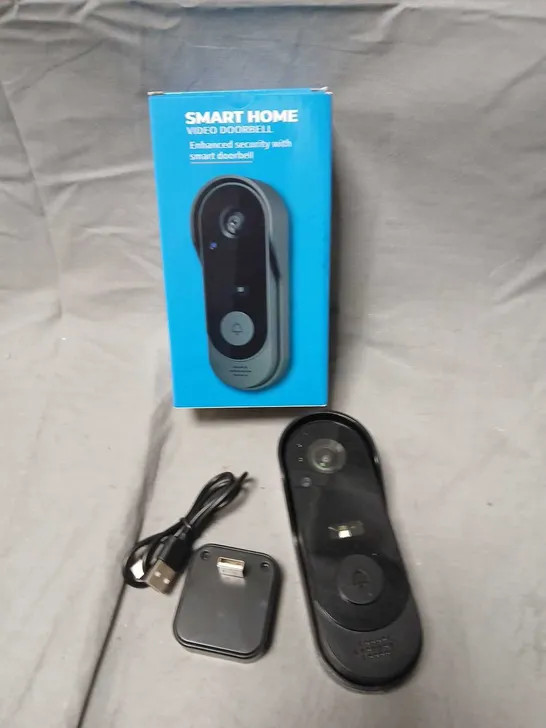 Lot 3085: SMART HOME VIDEO DOORBELL – BOXED WITH USB POWER ADAPTER ...