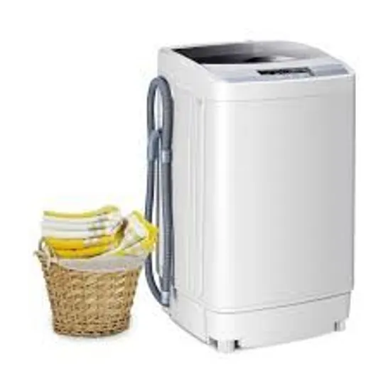 Lot 2004: BOXED COSTWAY PORTABLE WASHING MACHINE WITH 8 WATER LEVELS ...