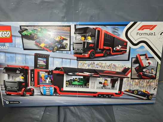 Lot 2019: BOXED LEGO FORMULA 1 TRUCK WITH RB20 & AMR24 F1 CARS ...