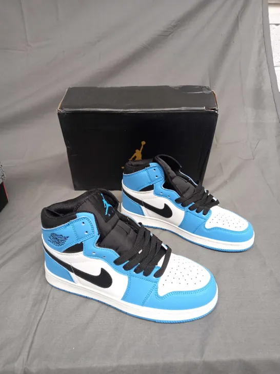 Lot 4130: BOXED PAIR OF JORDAN 1 HIGHS SKY BLUE UK SIZE 5.5 - 4687324 ...