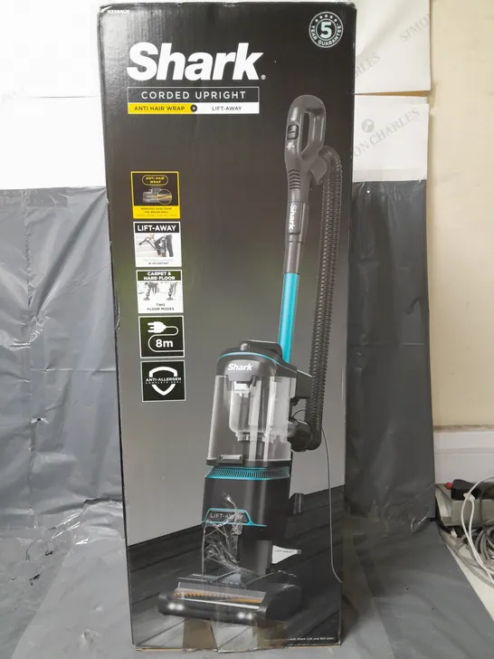 Lot 8832: BOXED SHARK UPRIGHT CORDED VACUUM WITH ANTI-HAIR WRAP ...