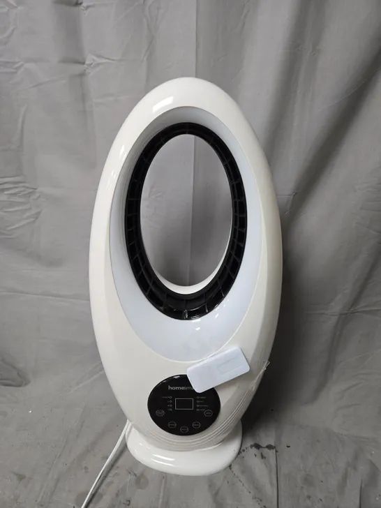 Lot 1206: HOMESMART WHITE OVAL PORTABLE SPACE HEATER WITH DIGITAL ...