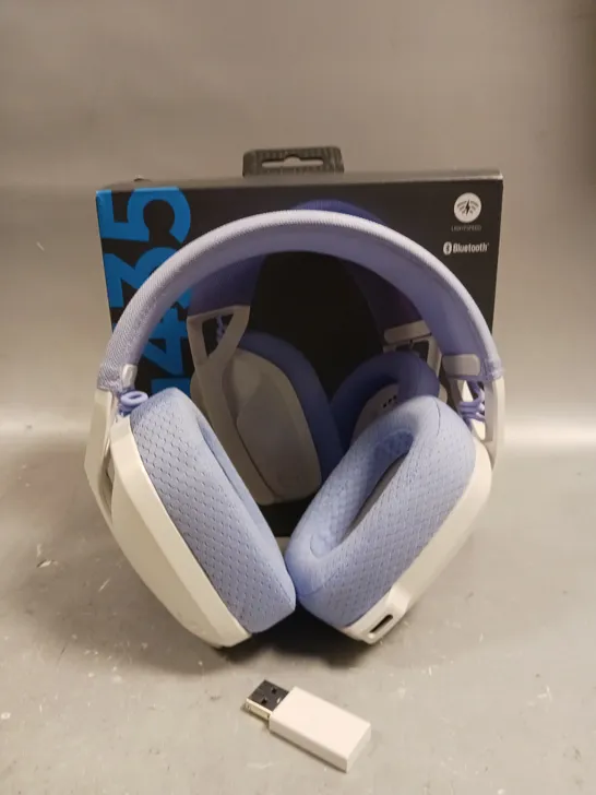 Lot 1020: BOXED LOGITECH G435 LIGHTSPEED WIRELESS GAMING HEADSET ...