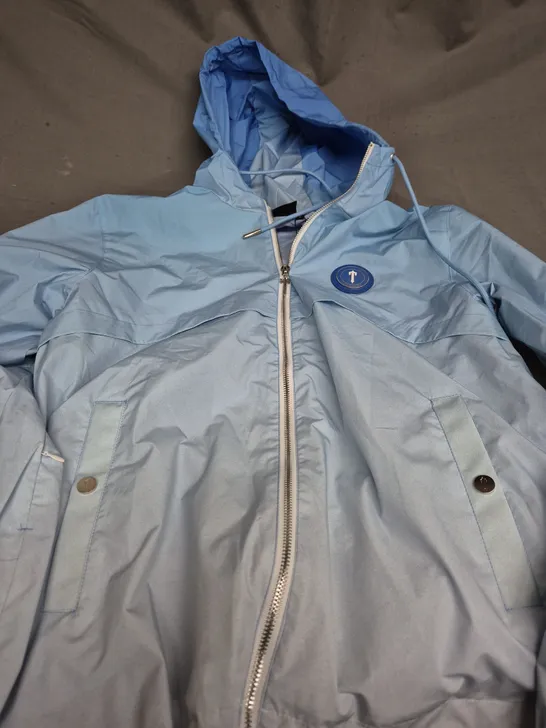 Lot 9755: TRAPSTAR LIGHT BLUE THIN JACKET WITH HOOD - SMALL - 4965651 ...
