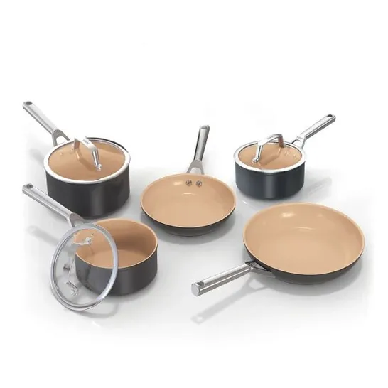 Lot 1027: NINJA EXTENDED LIFE CERAMIC 5 PIECE COOKWARE SET - 5061889 ...