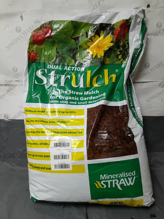Lot 4714: STRULCH MINERALISED STRAW MULCH & SLUG DETERRANT 100L BAG ...