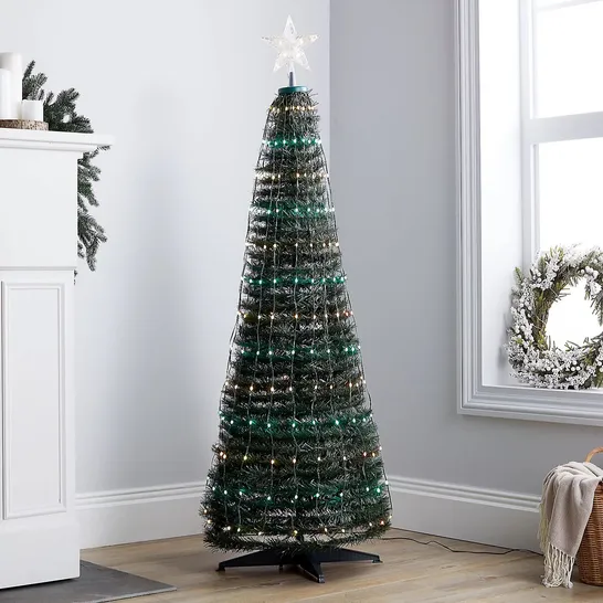 Lot 3523: SANTA'S BEST 5FT INDOOR OUTDOOR 12 FUNCTION TREE WITH REMOTE ...