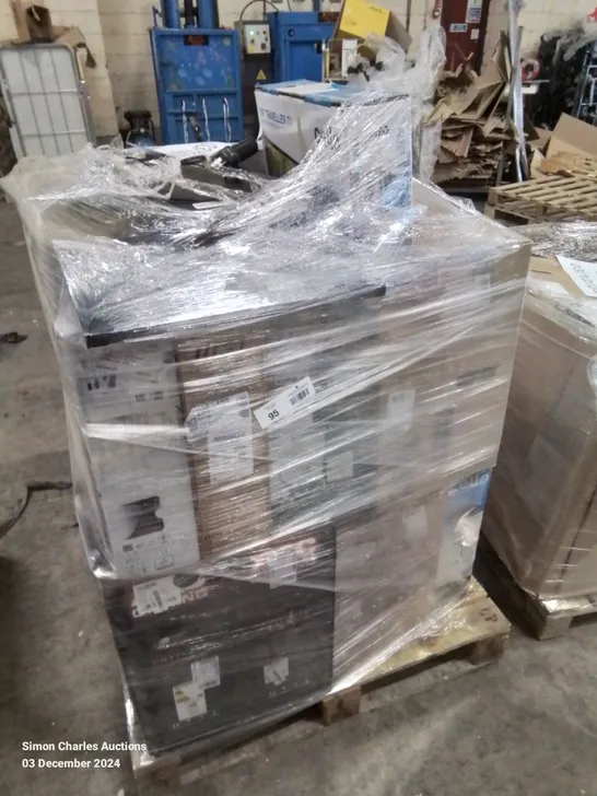 Lot 95: PALLET OF APPROXIMATELY 18 UNPROCESSED RAW RETURN MONITORS AND ...