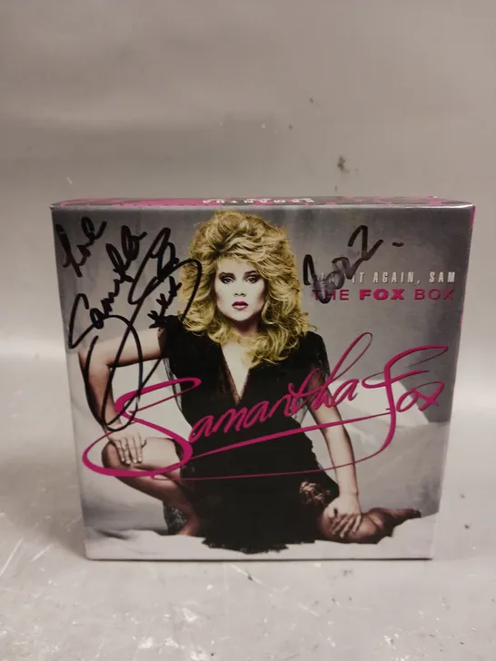 Lot 2261: BOXED SIGNED SAMANTHA FOX PLAY IT AGAIN, SAM ALBUM BOX SET ...