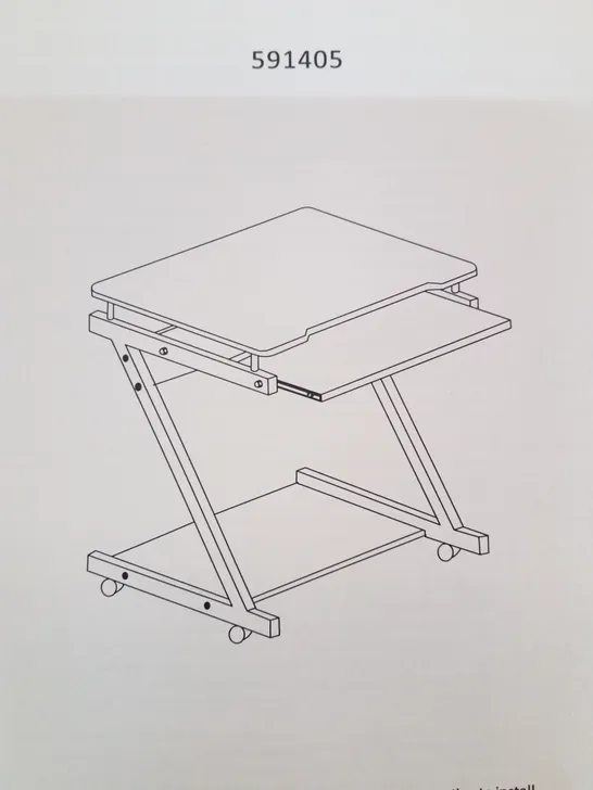 Lot 4064: BOXED COMPUTER DESK - WHITE - 5307614 | Simon Charles Auctioneers