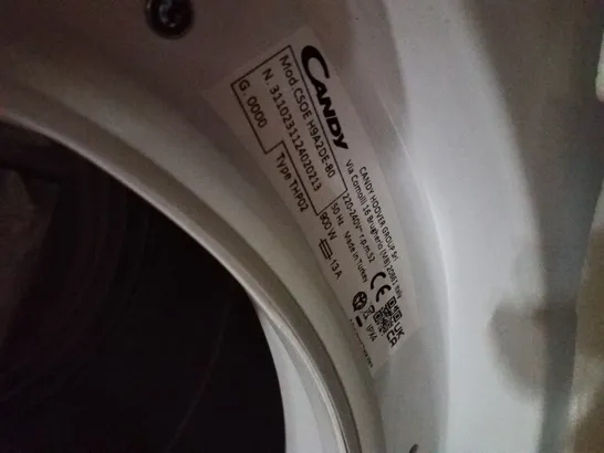 Lot 53: CANDY SMART PRO INVERTER CSO696TWM6-80 9KG WASHING MACHINE ...