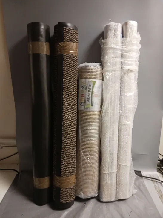 Lot 3925: LOT OF 5 ASSORTED HOUSEHOLD ITEMS TO INCLUDE 2 WHITE PRIVACY ...