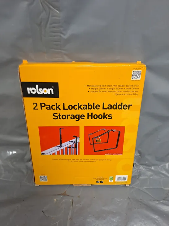 Lot 8280: BOXED ROLSON 2 PACK LOCKABLE LADDER STORAGE HOOKS - 5208296 ...