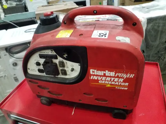Lot 18: CLARKE IG1000 1KW INVERTER GENERATOR - 4944074 | Simon Charles ...