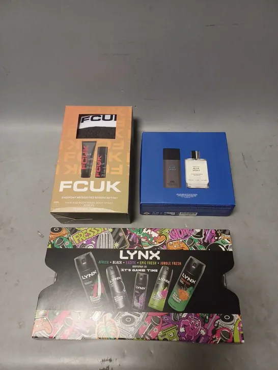 Lot 1245: LOT OF 3 ASSORTED COSMETIC BOXSETS TO INCLUDE - FCUK BOXER ...