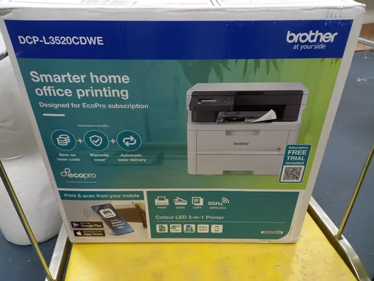 Lot 7025: BOXED BROTHER SMART HOME PRINTER (DCP-L3520CDWE) - COLLECTION ...