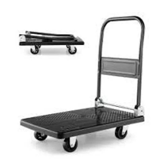 Lot 949: BOXED FOLDING PUSH CART DOLLY, MOVING PLATFORM HAND TRUCK ...